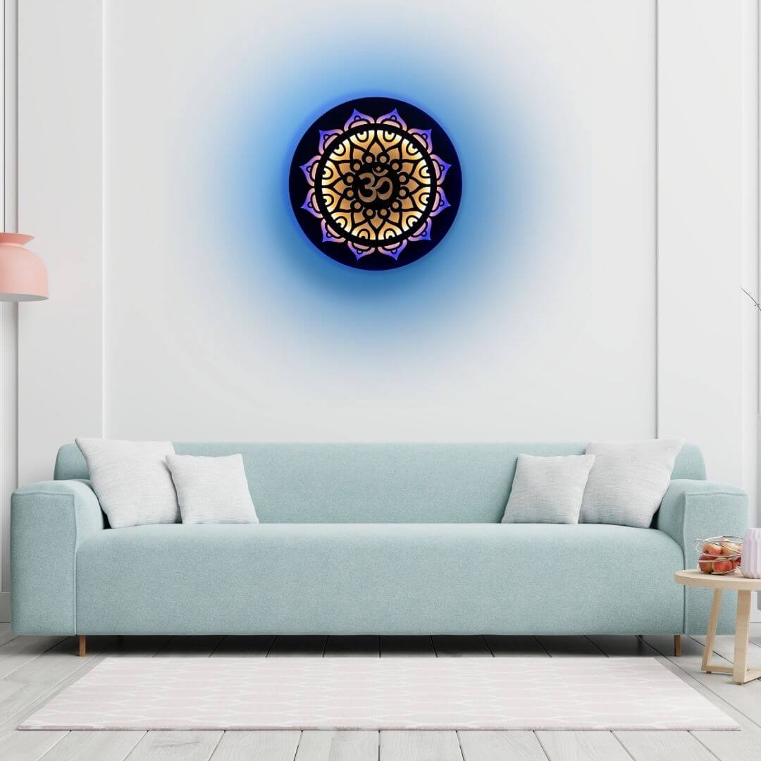 Om Chakra Neon LED Wall Décor Light | India's Holy Collection